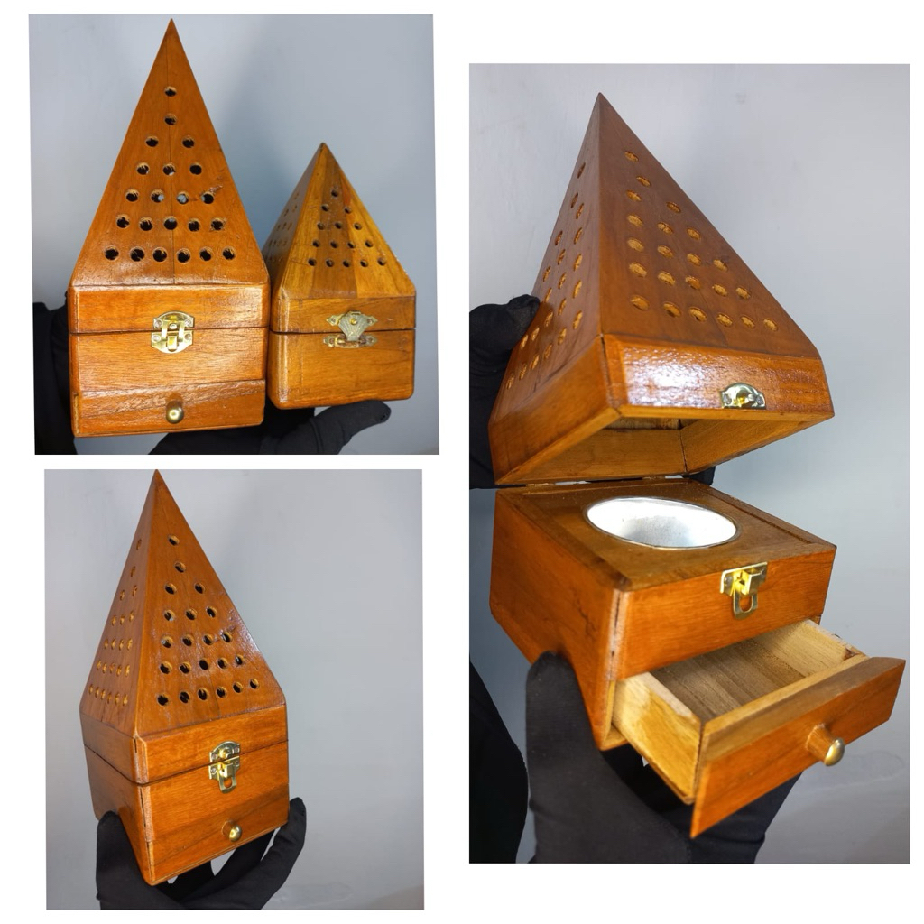Pyramid Wood Mabkharah / Pyramid Triangle Wooden Buffet / Cute ...