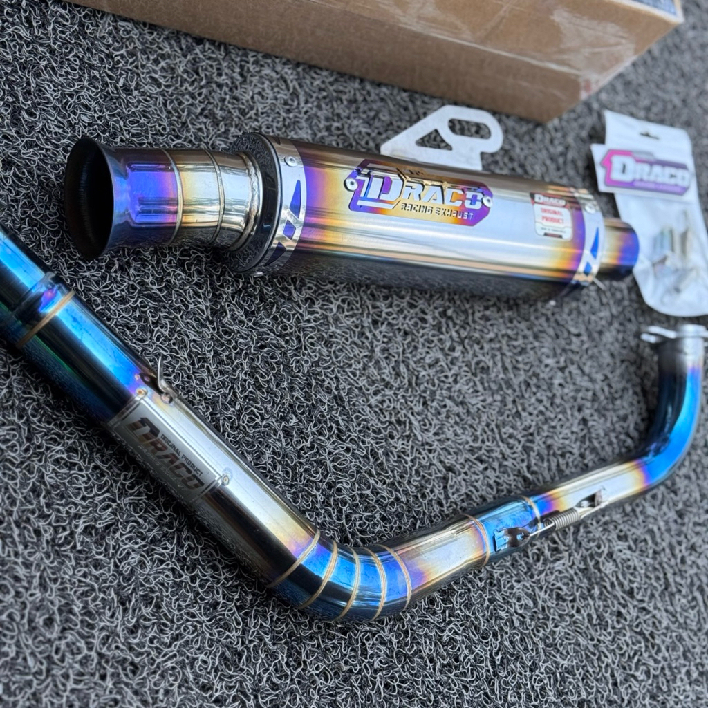 Original Draco exhaust type saleba Blue style Vario Nmax Aerox Beat mio ...