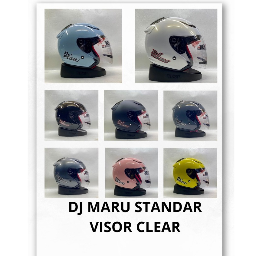 KYT DJ MARU SOLID HELMET ALL COLORS / KYT DJ MARU || HALF FACE SINGLE ...
