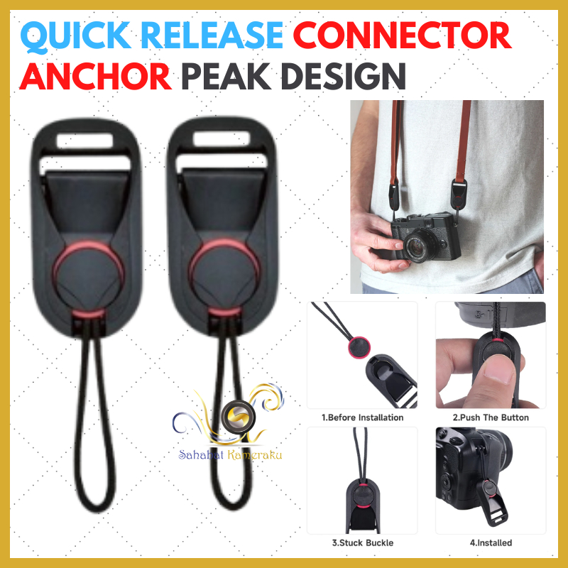 Quick Release Connector Anchor Link ala Peak Design Camera Strap ...