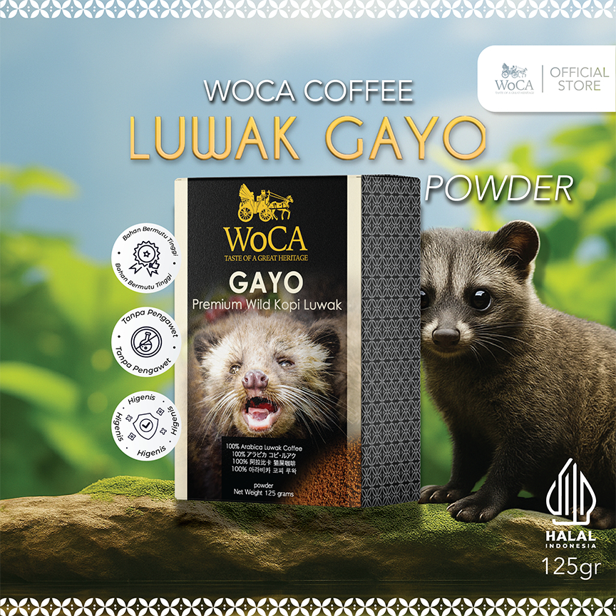 WoCA Kopi Luwak Gayo 125 grams powder | Shopee Philippines