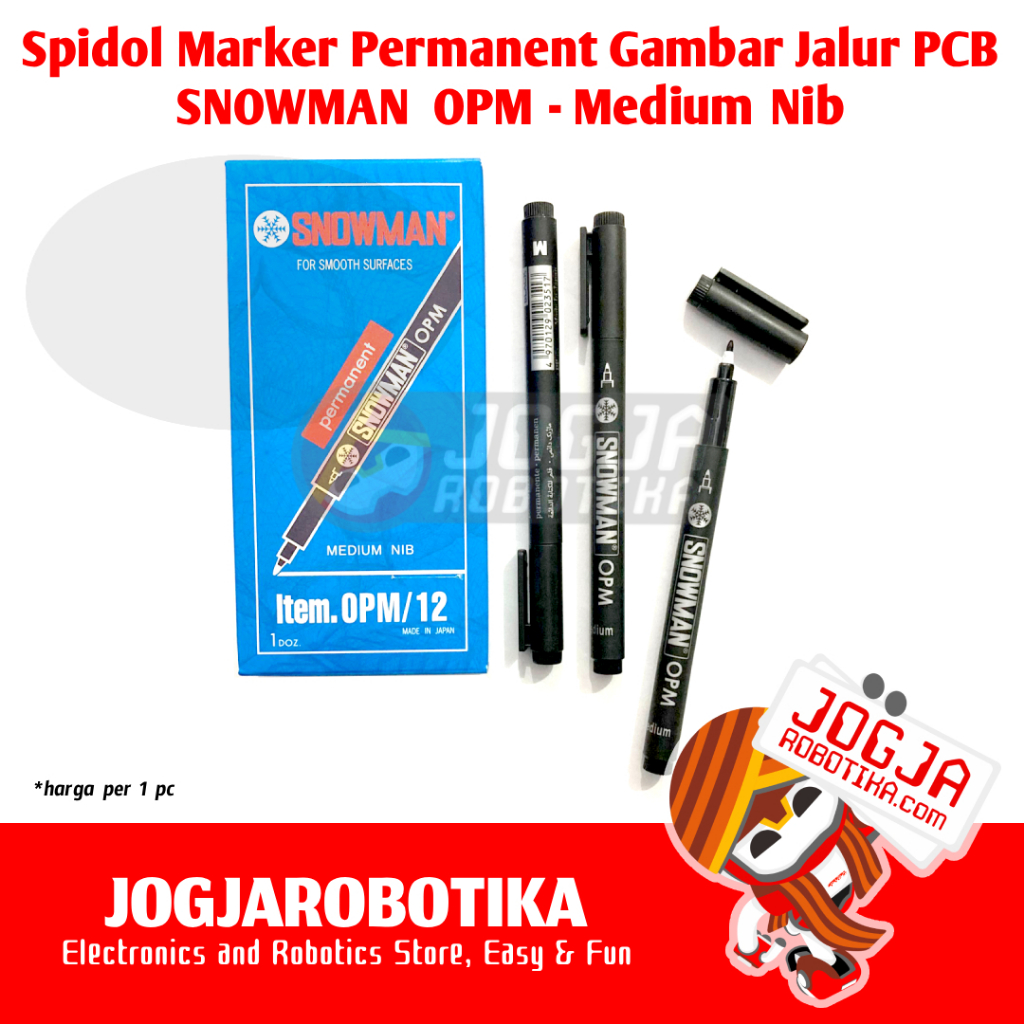 Snowman OPF OPM Fine Medium Permanent Marker with PCB Track Image ...