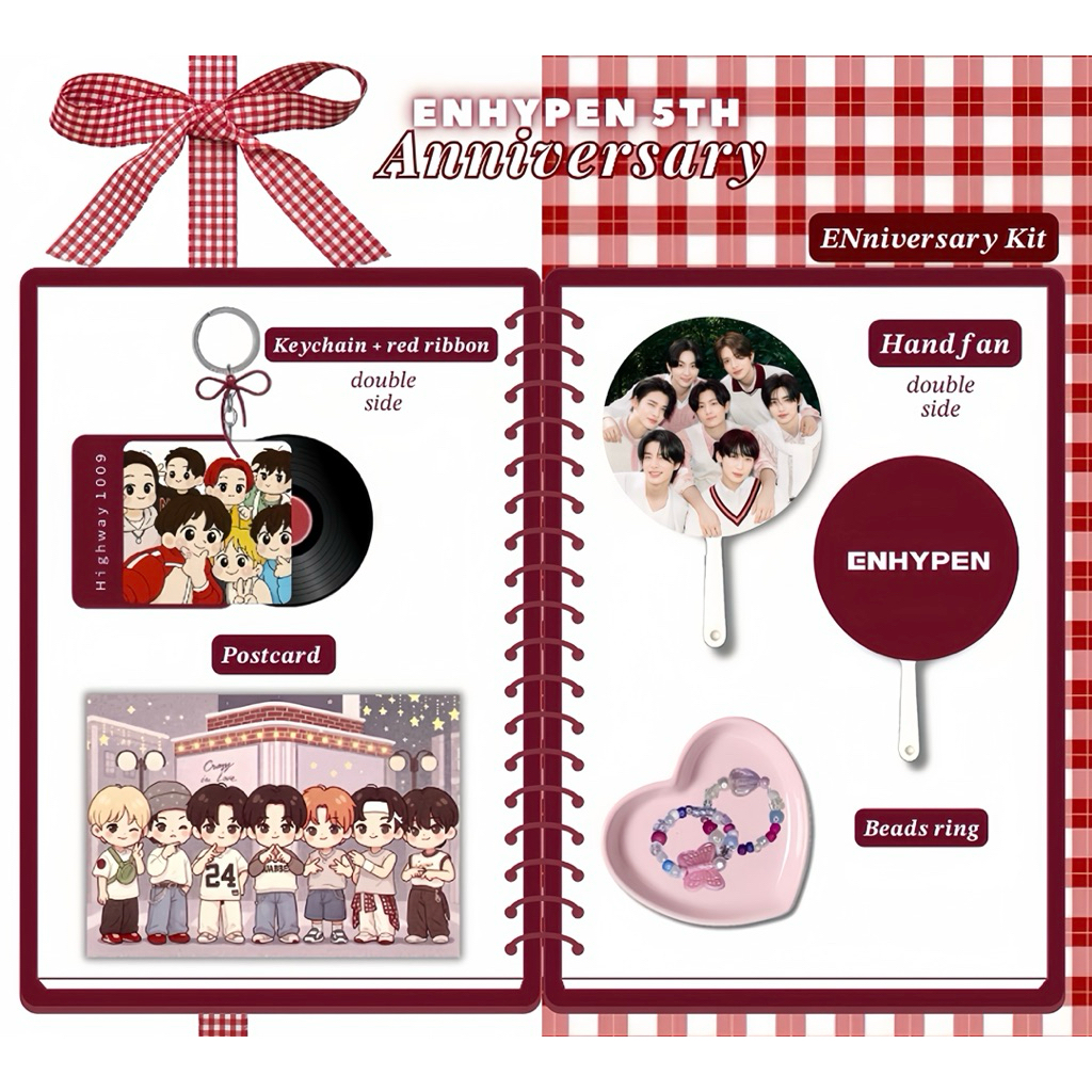 Enhypen Kit - Keychain Enhypen, Handfan Enhypen, Postcard Enhypen ...