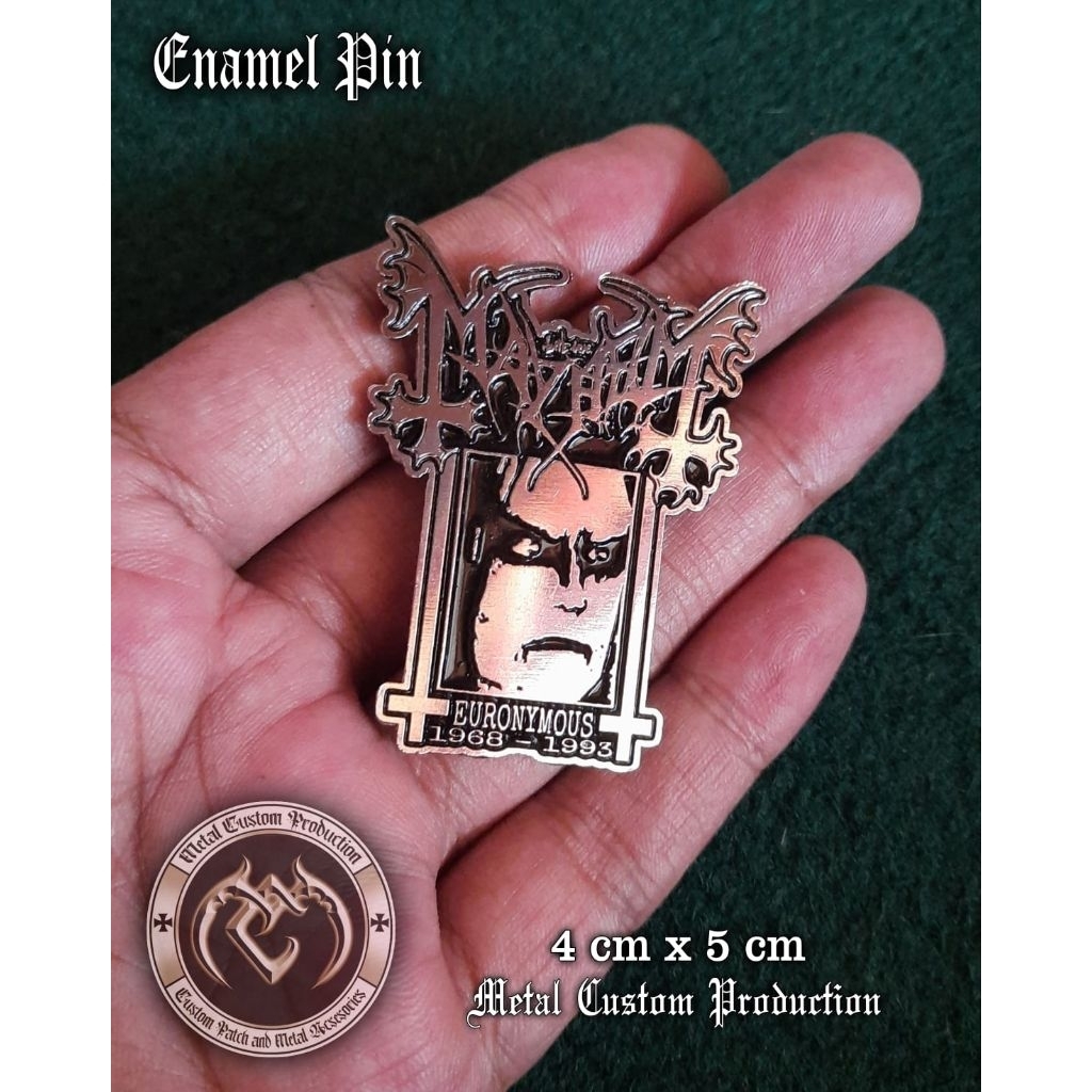 Enamel Pins Mayhem Euronymous Enamel Pin Band/ | Shopee Philippines