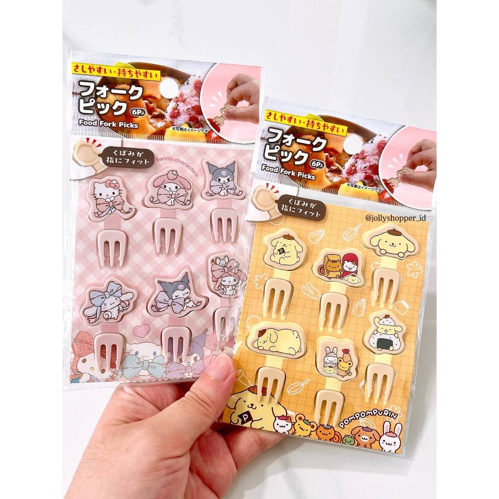 Sanrio JAPAN Folk Picks Bento Deco Hello Kitty Kuromi My Melody ...