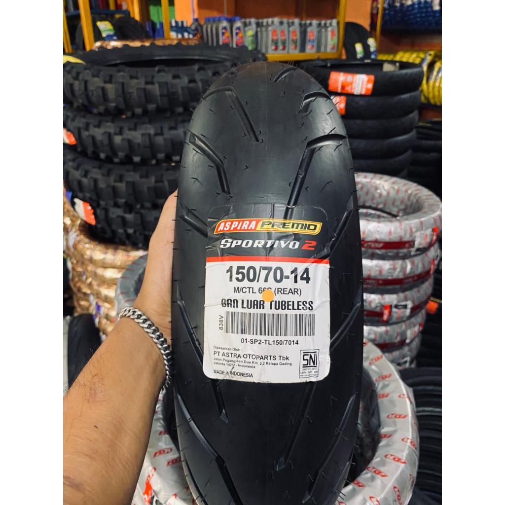 (CASH ON DELIVERY) ASPIRA 150/70-14 SPORTIVO 2 TUBELESS Motorcycle ...