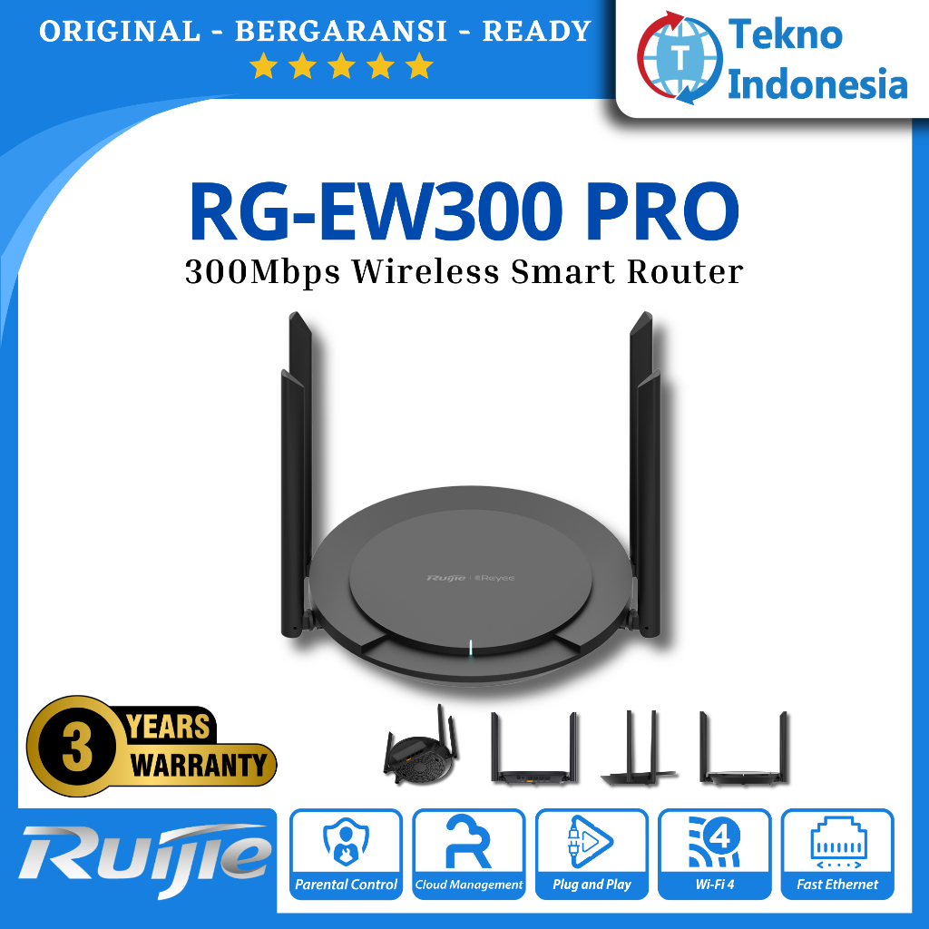 Ruijie Reyee RG EW300 PRO 300Mbps Wireless Smart Router | Shopee ...