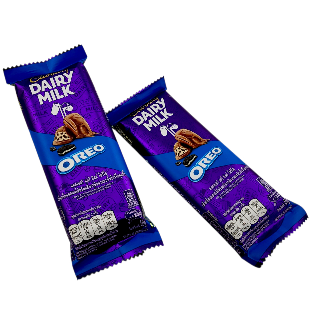 Cadbury Dairy Milk Oreo Chocolate Bar - Netto 60 gr | Shopee Philippines