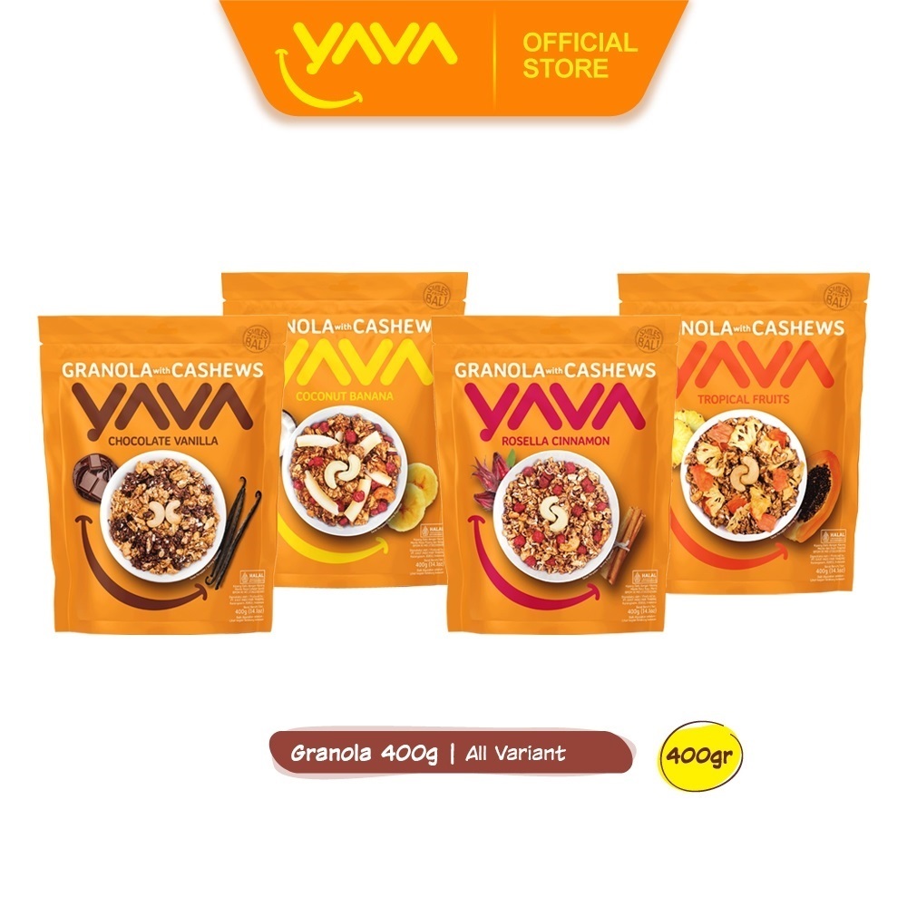 Kipang Healthy Food Snacks Yava Granola/ From Bali 400 Gr Rosella ...