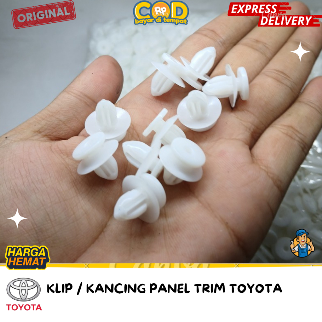 TOYOTA PANEL TRIM BUTTON CLIP (price for 1 piece) | Shopee Philippines