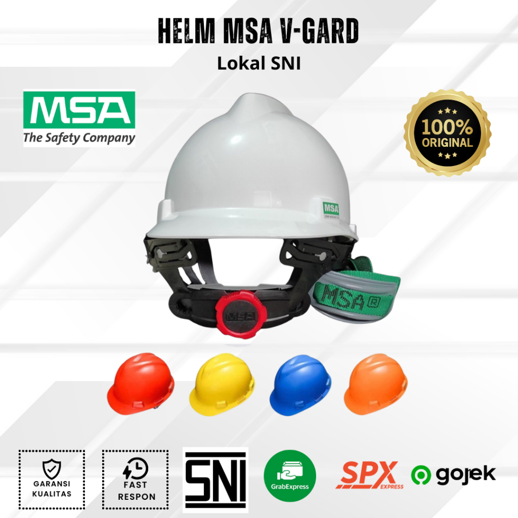 LOKAL MSA Safety Helmet Full Set / MSA Local Project Work Helmet SNI ...