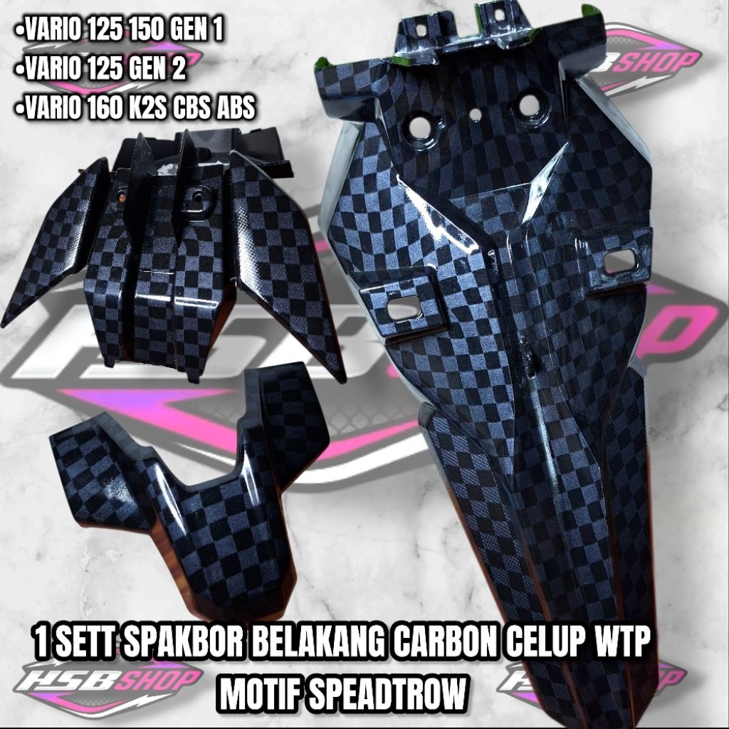Rear fender spakbor Rear 1 set full set package vario led new 125 150 ...