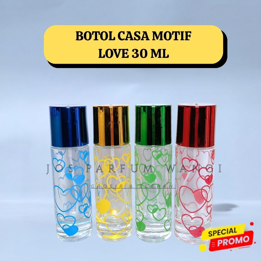 [ 1 DOZEN ] EMPTY CASA SPRAY BOTTLE LOVE MOTIF 30 PREMIUM QUALITYML ...