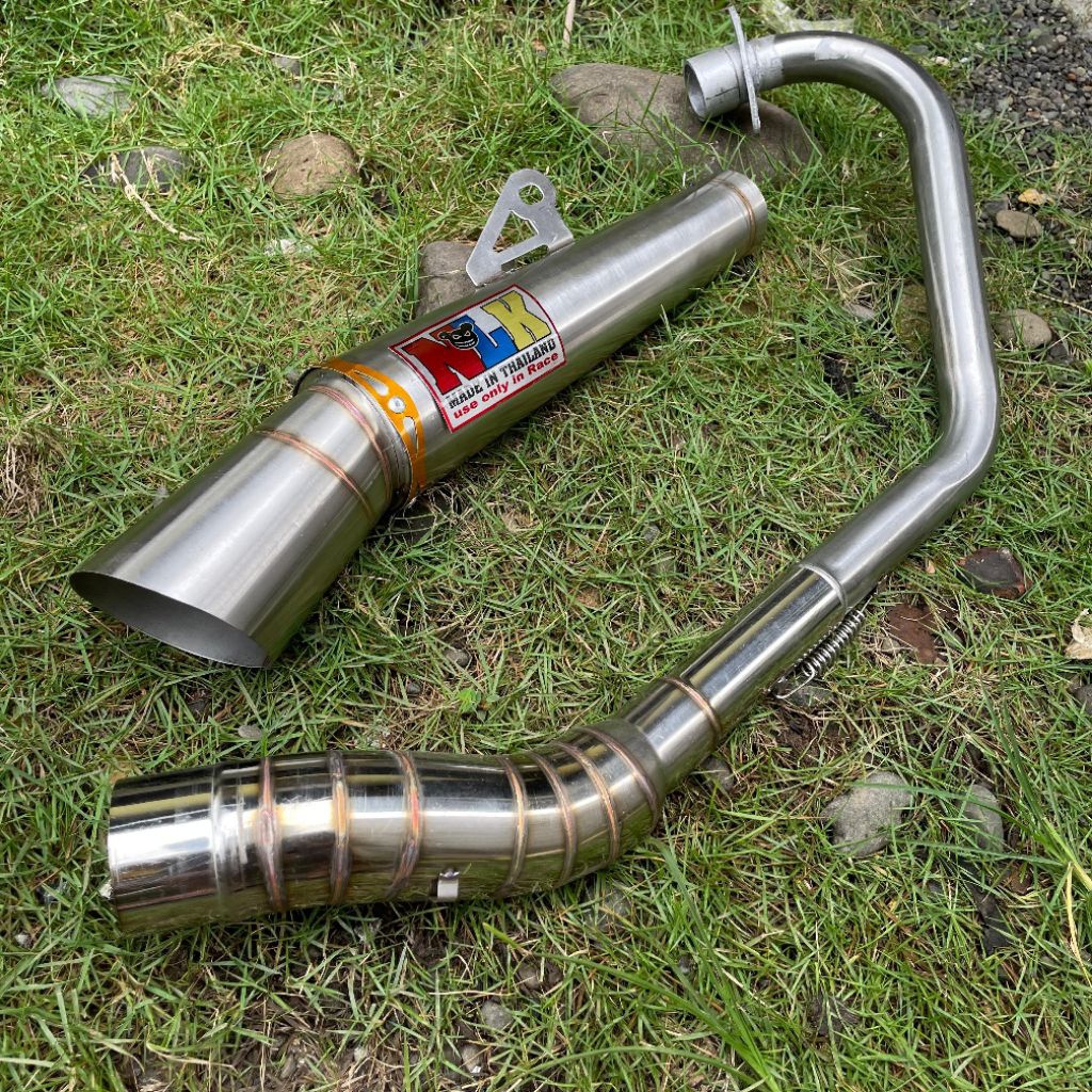 NLK Exhaust Stainless open pipe 51mm Tmx 125/150 Skygo 125/150 Raider ...
