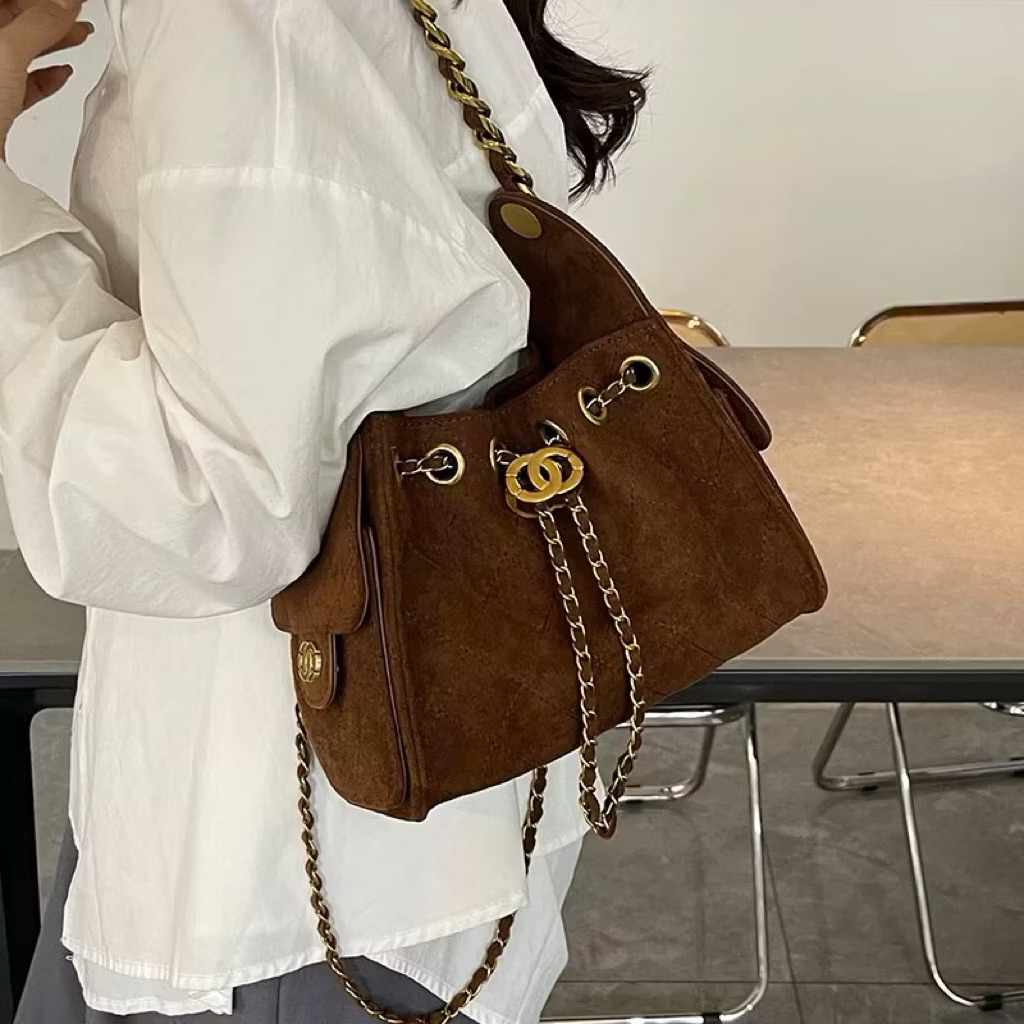 Women's Bag C025 Suede Slingbag | Shopee Philippines