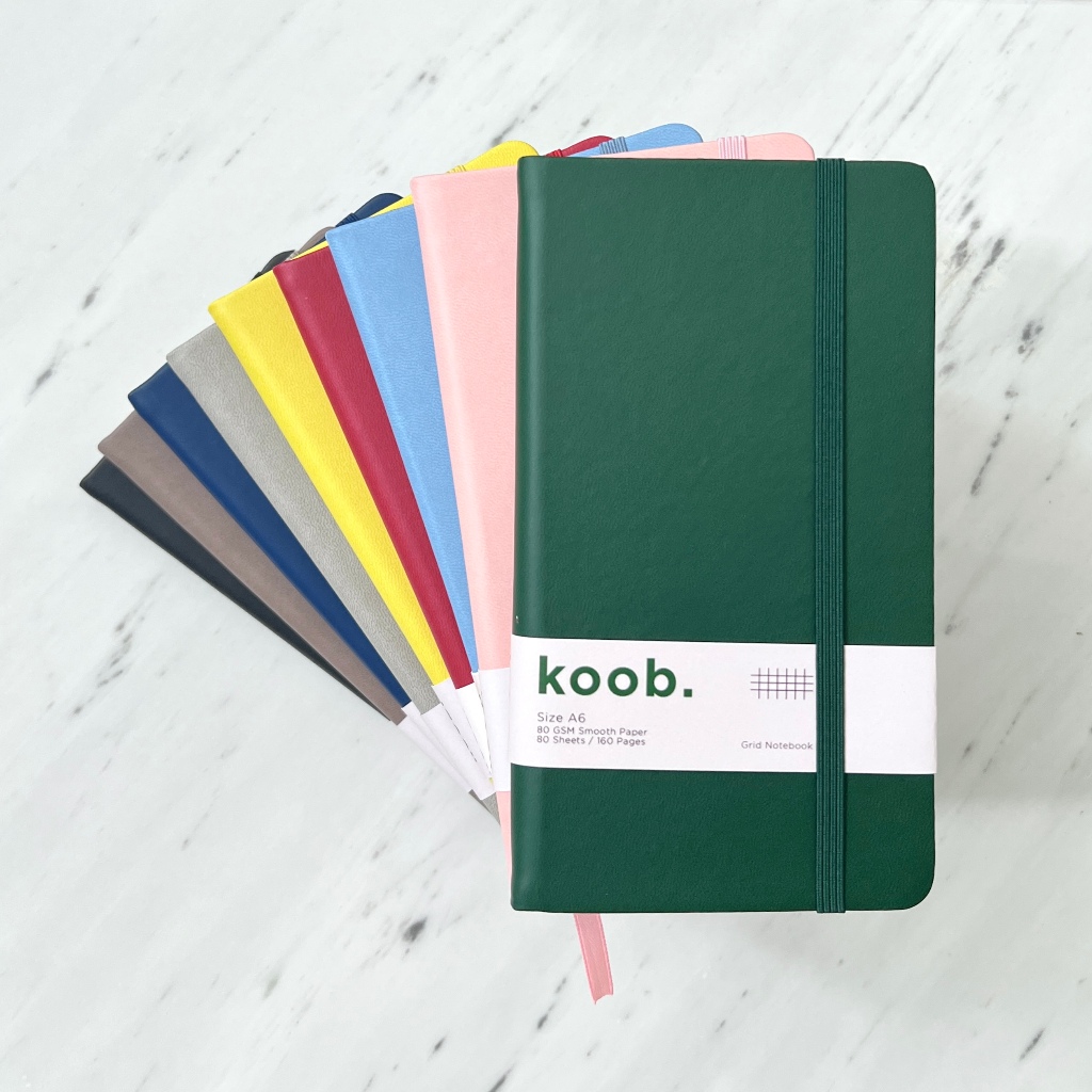 A621 Koob. Hardcover Notebook A6+ Grid Journal Diary Notebook | Shopee ...