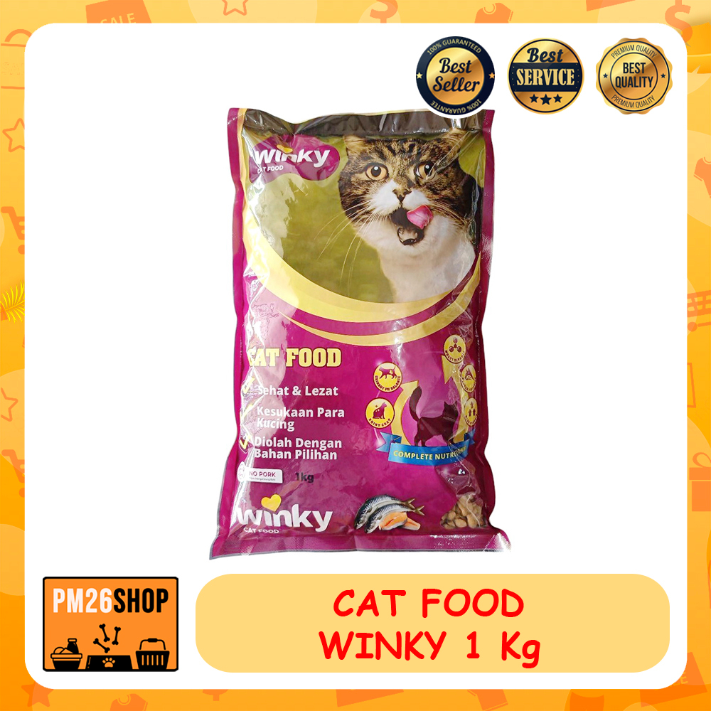 WINKY CAT Dry Food Tuna Dry CAT Food 1 kg | Shopee Philippines