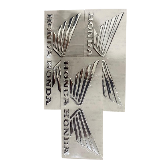Honda garuda emblem for Honda motorbikes, 3d silver chrome embossed ...