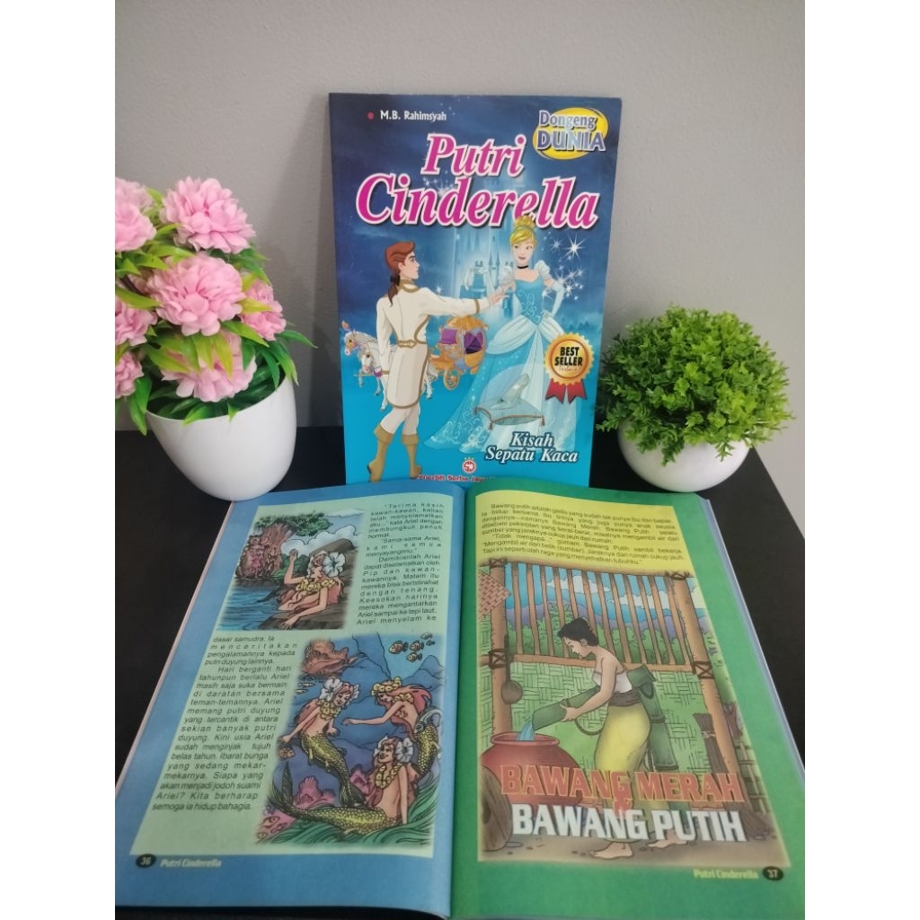 CINDERELLA PRINCESS STORY BOOK AND OTHER POPULAR FAIRY TALES | Shopee ...
