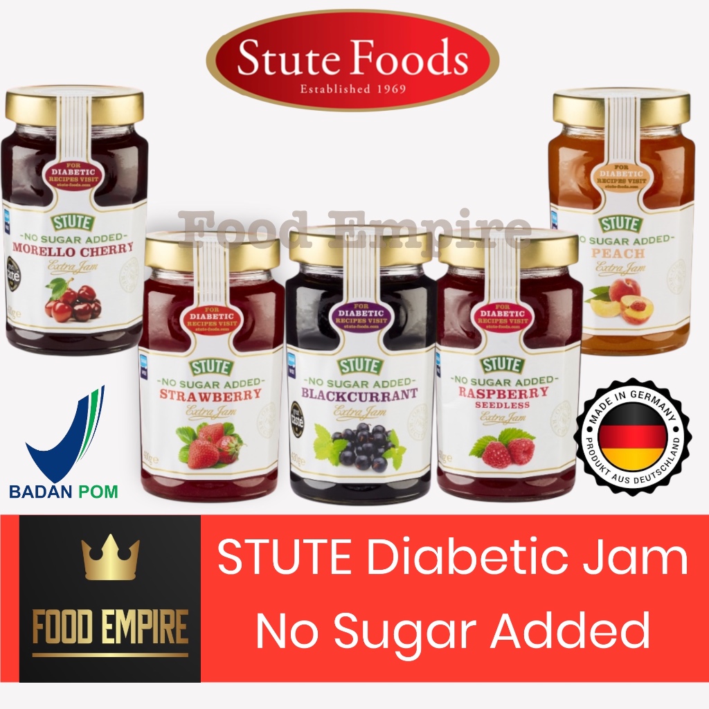 STUTE Diabetic Fruit Jam 430 gr | No Sugar Added | SUGAR-FREE FRUIT JAM ...