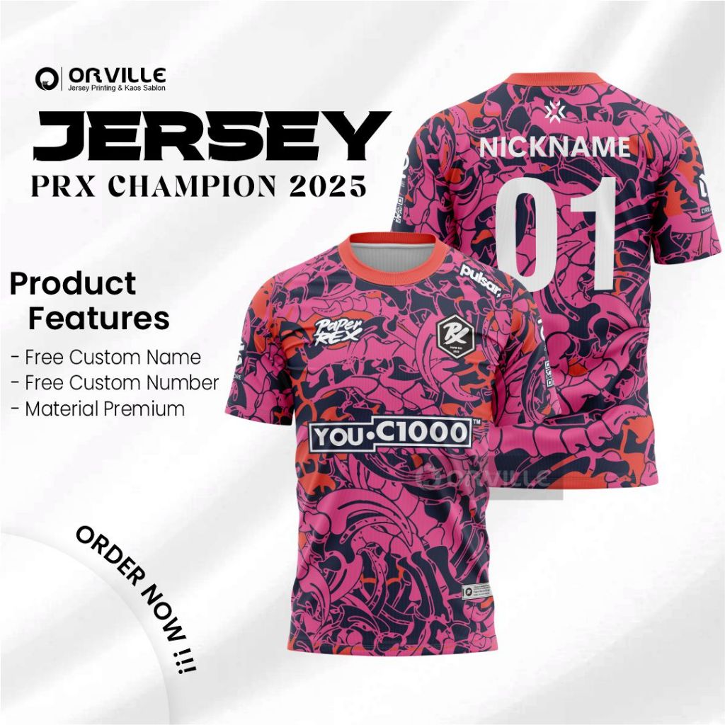 PRX PAPER REX CHAMPION 2025/26 RAPTOR VCT CHAMPION PARIS JERSEY FREE ...