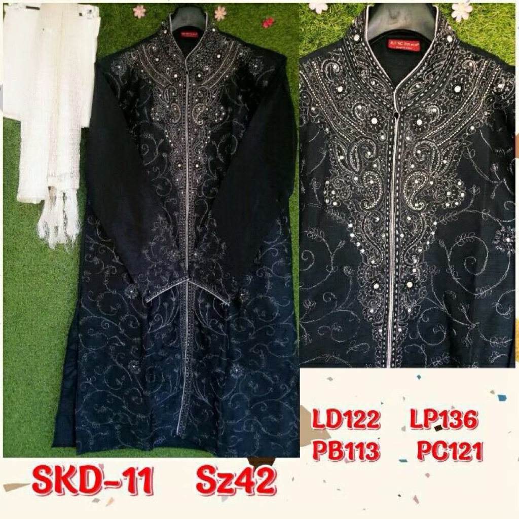 BLACK ADULT SHERWANI|SHERWANI JACKET| INDIAN KOKO | Shopee Philippines