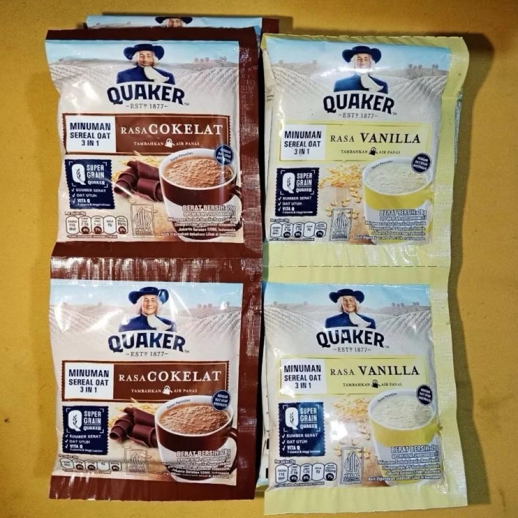 Quaker Oat 3in1 Instant Oat Cereal Drink 28g Sachet 10pcs EXP Dec 2025 ...