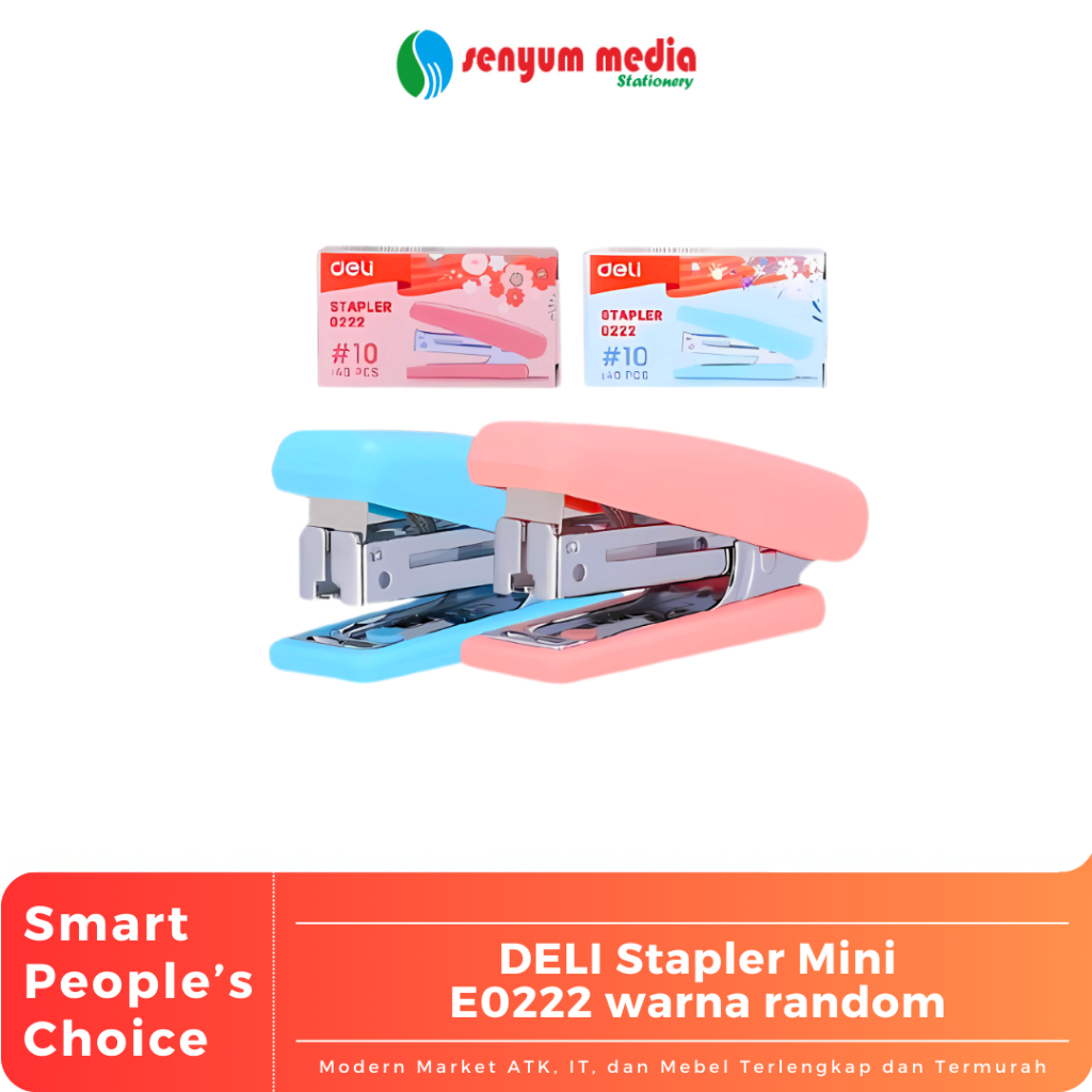 DELI - Mini Staple Small Stapler/ Type E0222 Random Color | Minimalist ...