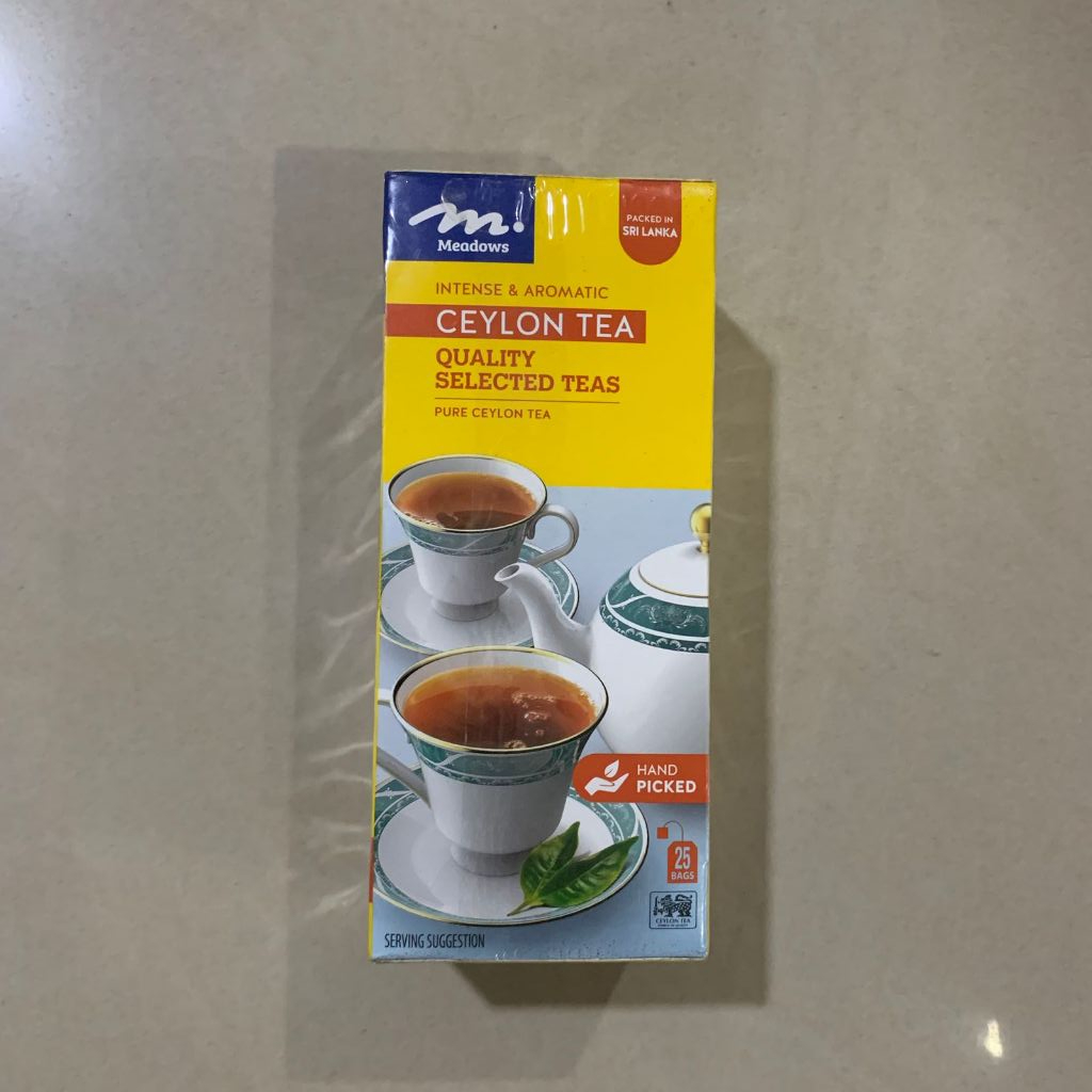 Meadows Ceylon Tea Bag 25 x 45g (11.2025) | Shopee Philippines