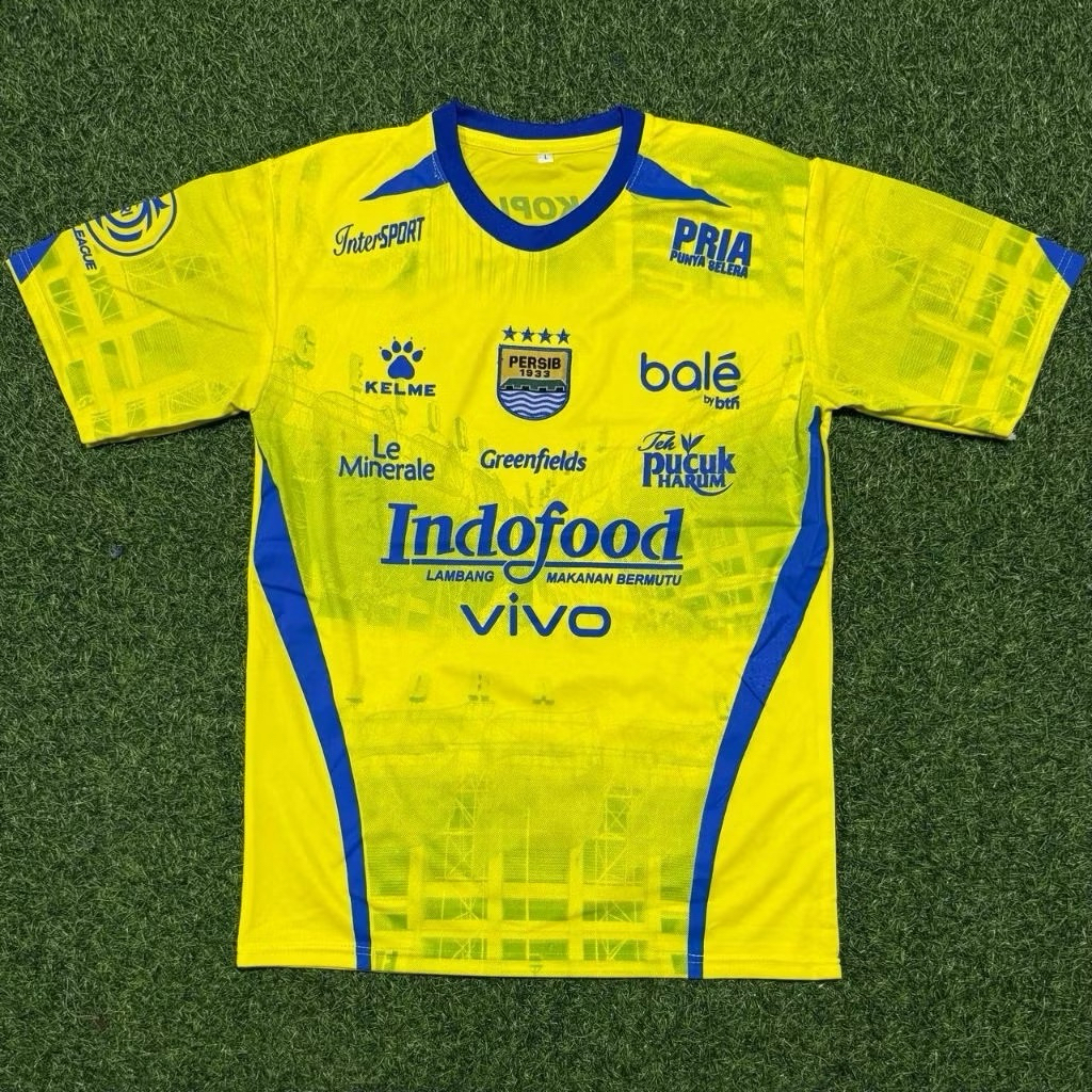 NEWEST YELLOW PERSIB ADULT FOOTBALL JERSEY 2025/2026 | Shopee Philippines