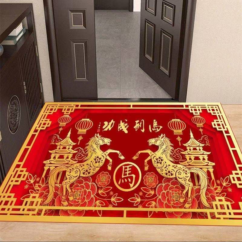 LUXURY CHINESE NEW YEAR HORSE DECORATION DOORMAT 2026 | Shopee Philippines