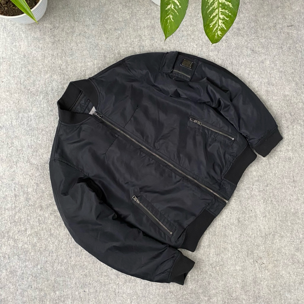 Bomber jacket MA1 ck black cool | Shopee Philippines