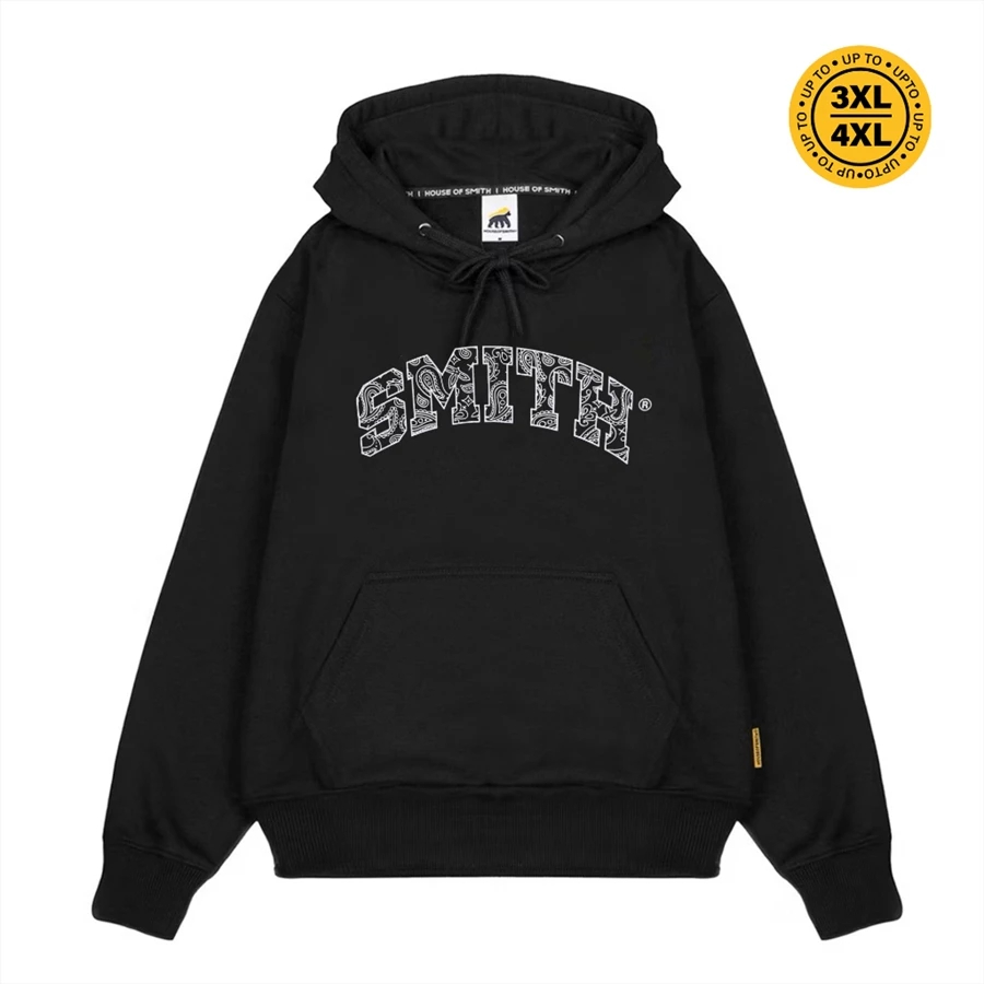 House of Smith Men's Hoodie Sweater - Paisley Hoodie Black | Shopee ...