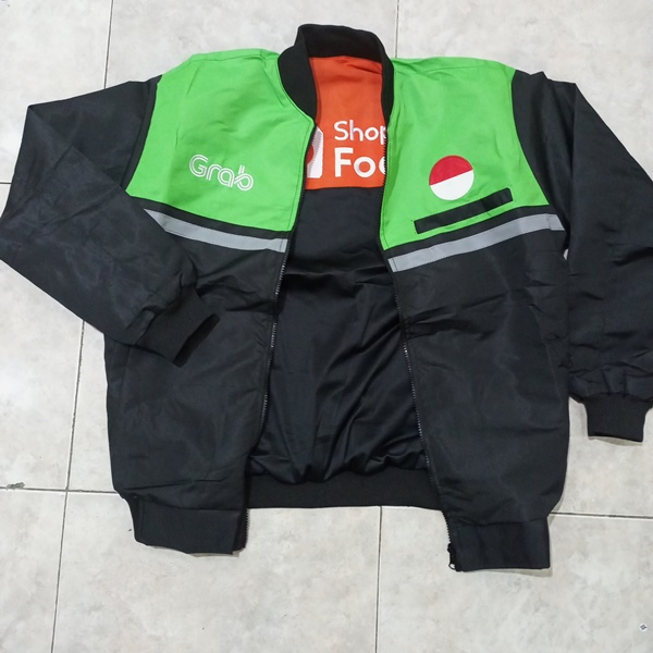 GRAB SOPI HALF BLACK JACKET COMPLETE SIZE M-4XL | Shopee Philippines