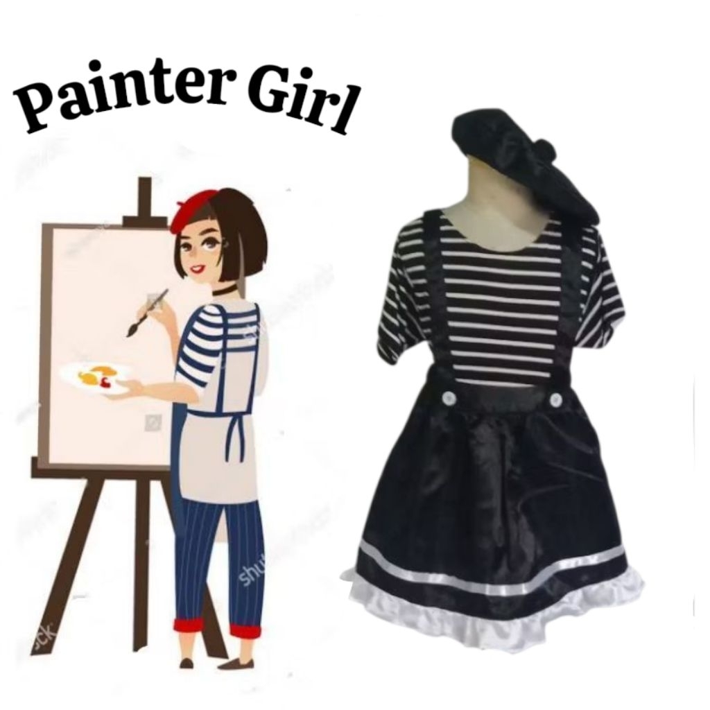 Painter Professional Costume ClothesGirl for Children and Adults ...