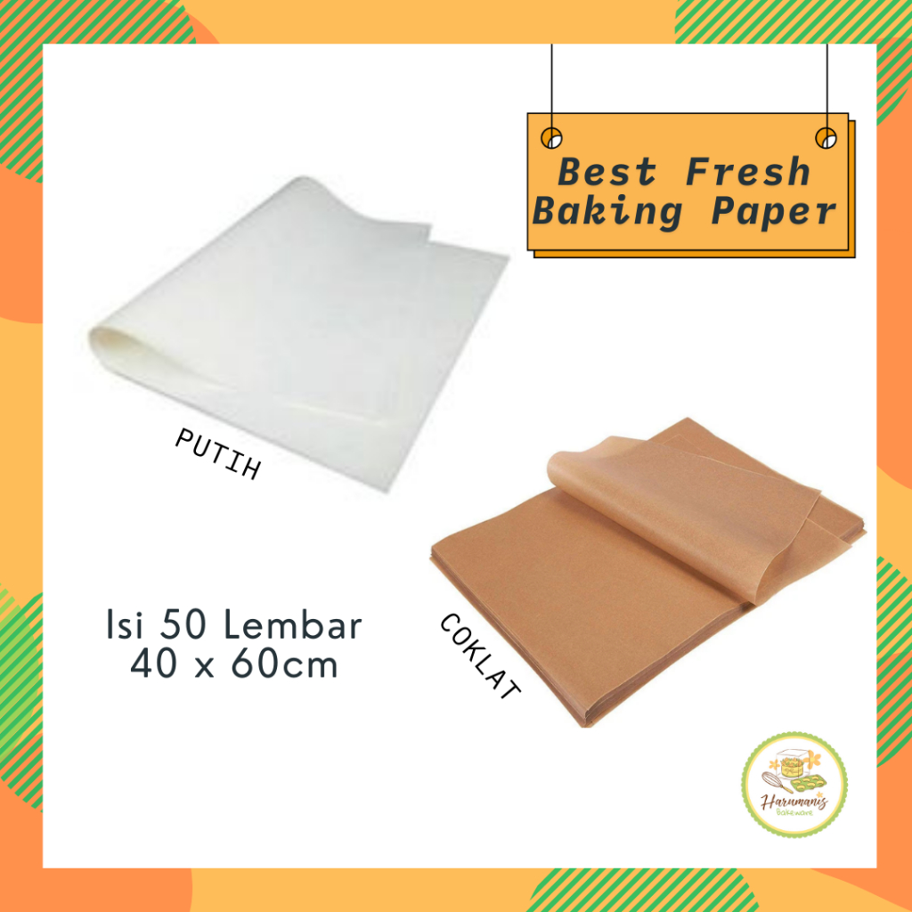Best Fresh Baking Paper Non-Stick Sheets 40cm x 60cm 5pcs | Shopee ...