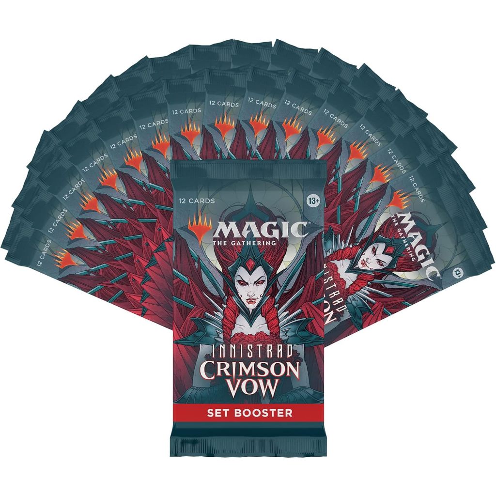 Magic: The Gathering Innistrad: Crimson Vow Set Booster Box, 30 Packs ...