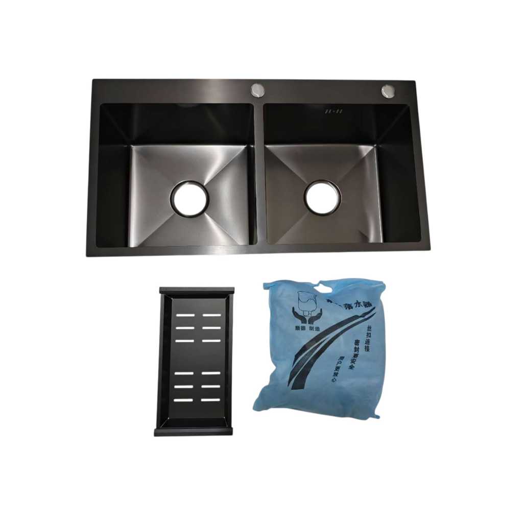 Kitchen Sink 8245 Stainless Steel 2-Hole Kitchen Sink/ 8245 Stainless 2 ...