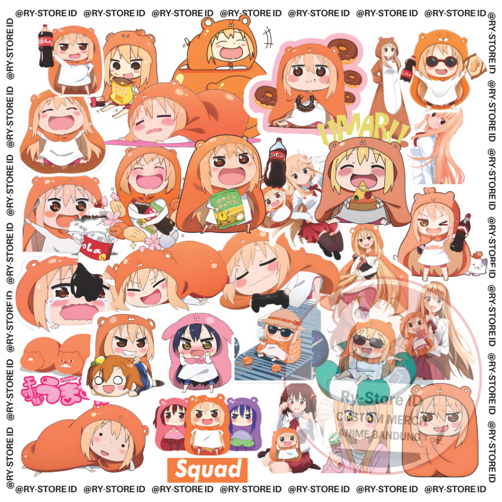 Umaru Chan Stickers, 30 Pcs Waterproof Stickers - Custom Stickers ...