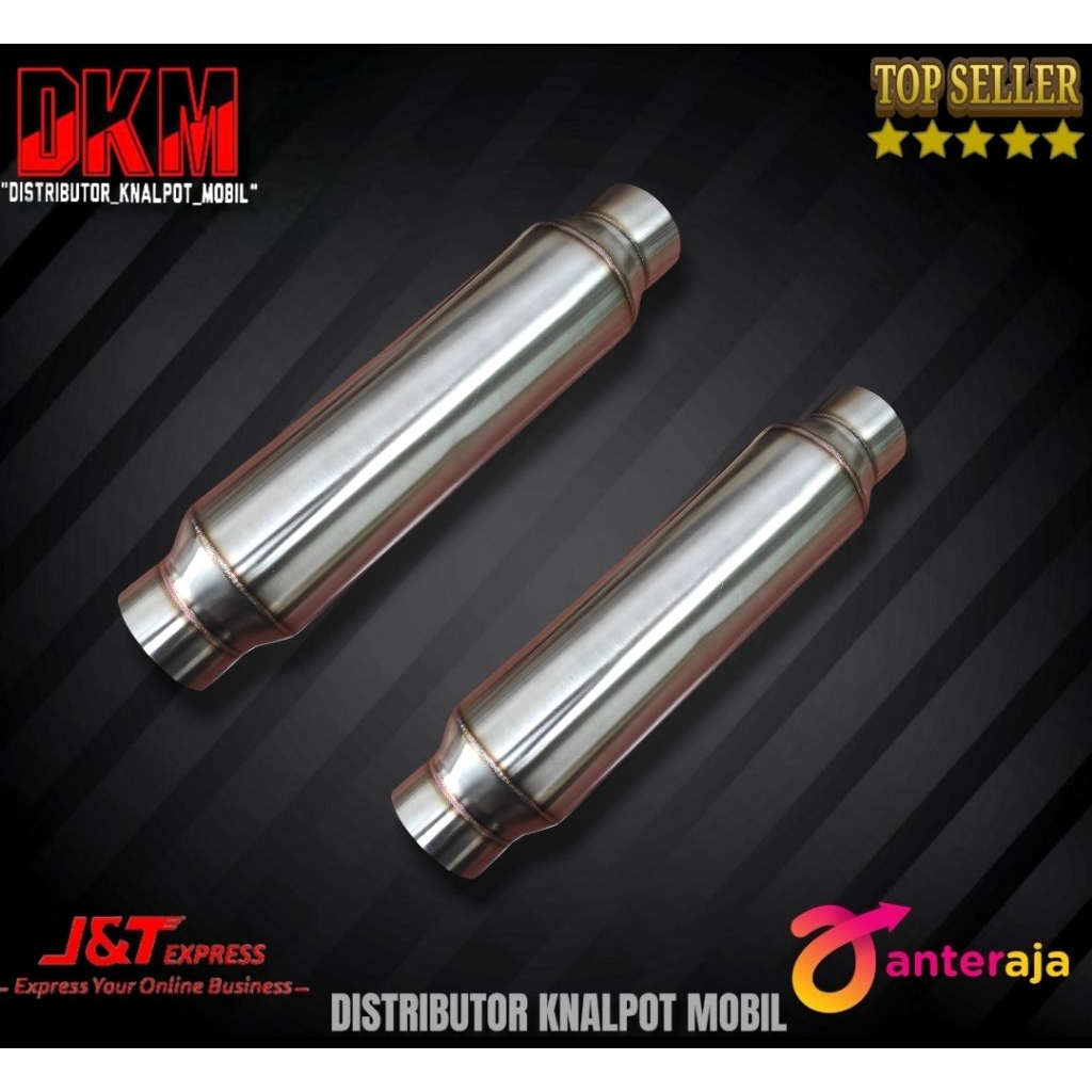 2.5 inch full stainless steel inlite diesel resonator | Shopee Philippines