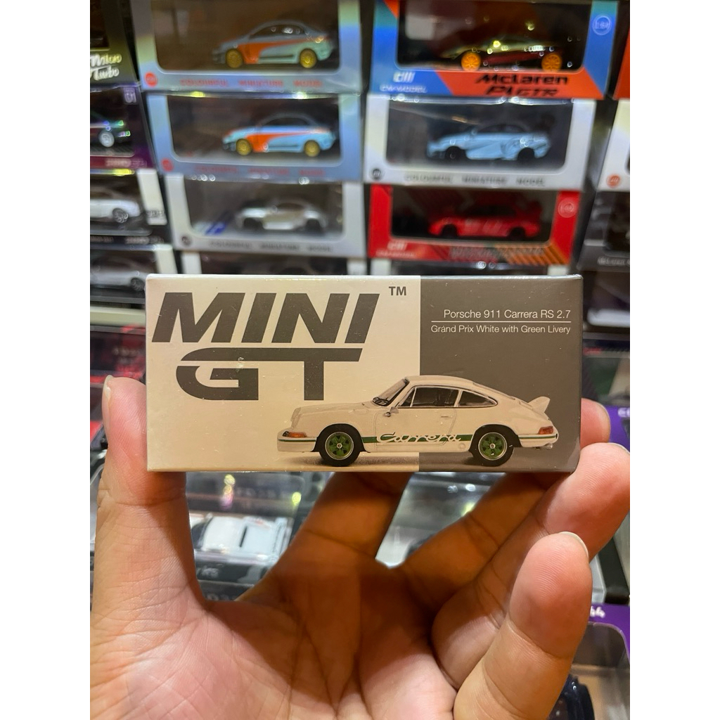 Mini GT 801 Porsche 911 Carrera RS 2.7 White with Green Livery | Shopee ...