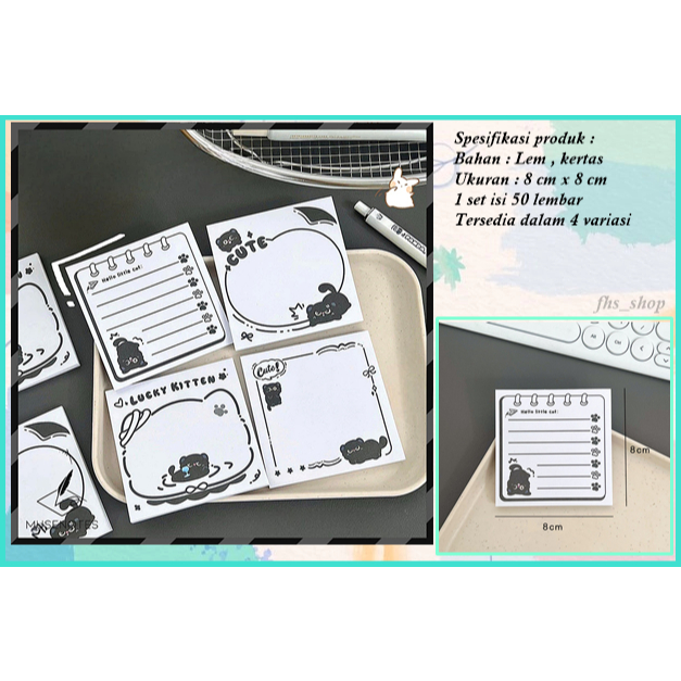 50 Sticky Note Sheets Sticky Sticky MemoNotes Aesthetic StickyNotes ...