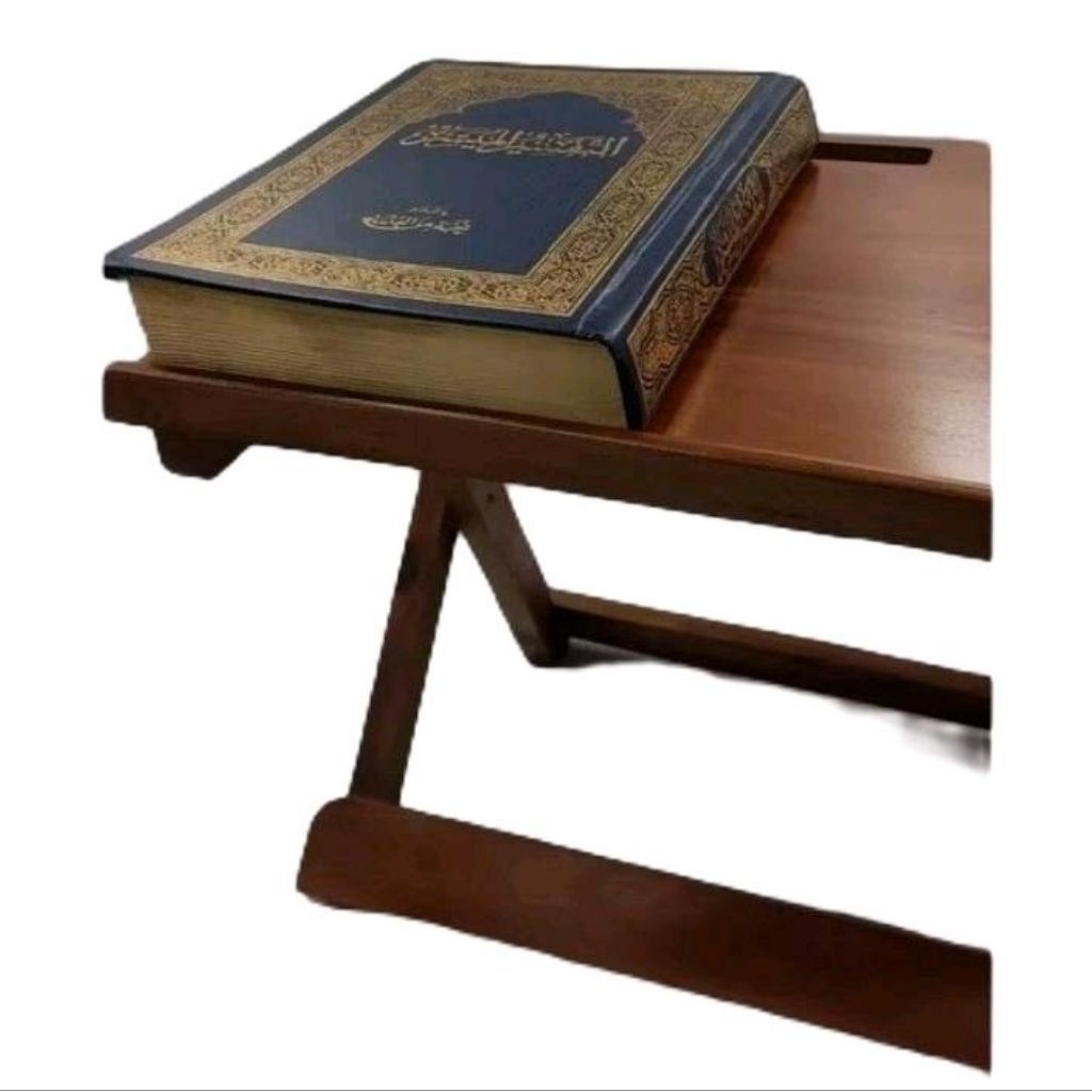 Rehal Al Qur'an Jumbo Teak Wood Folding Table slanted Portable Study ...