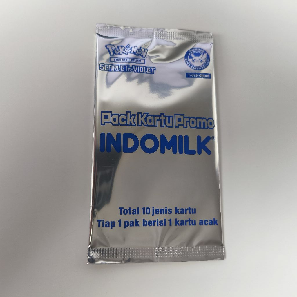 Sealed Pack Promo Cards INDOMILK Pokemon Scarlet & Violet TCG Indonesia ...