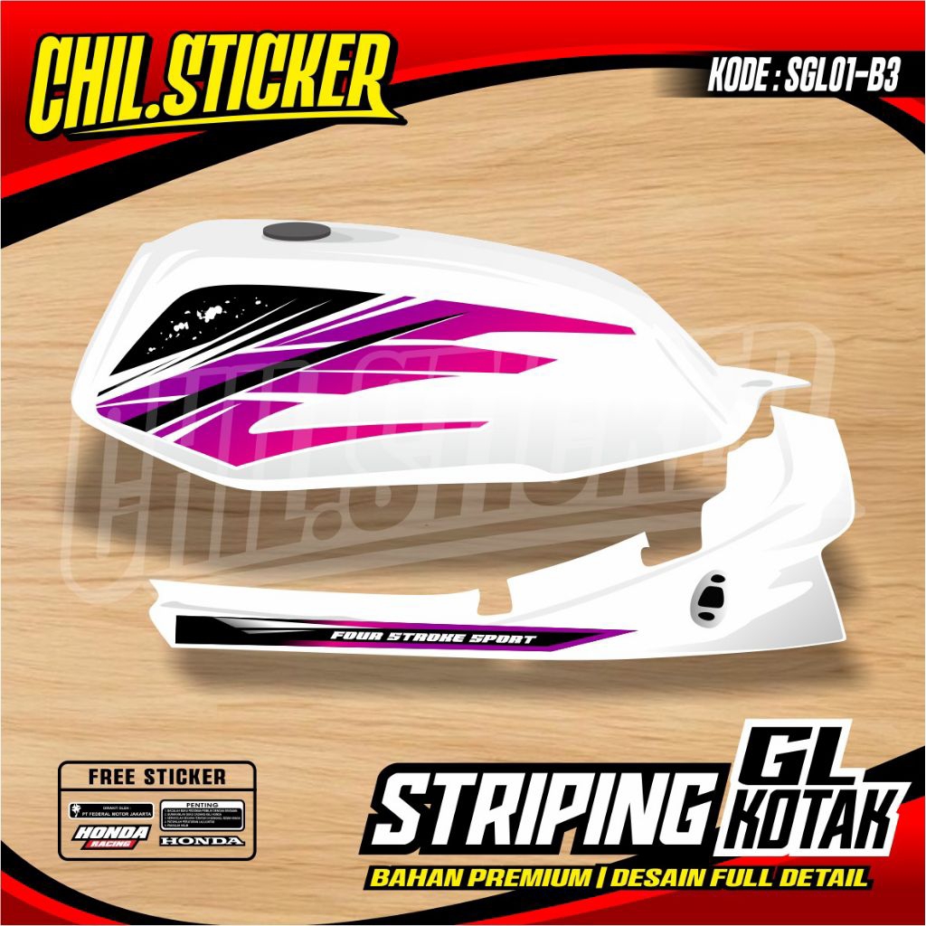 GL STRIPING Simple Variations Current Stickers GL Viral Stickers Latest ...