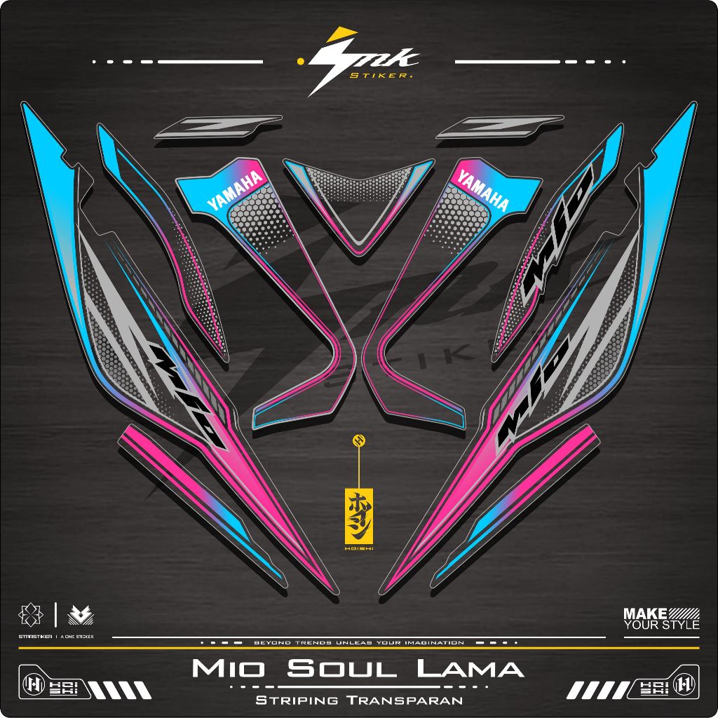 Transparent Uv Striping Mio Soul Carburetor Clear Sticker Mio Soul Lama ...