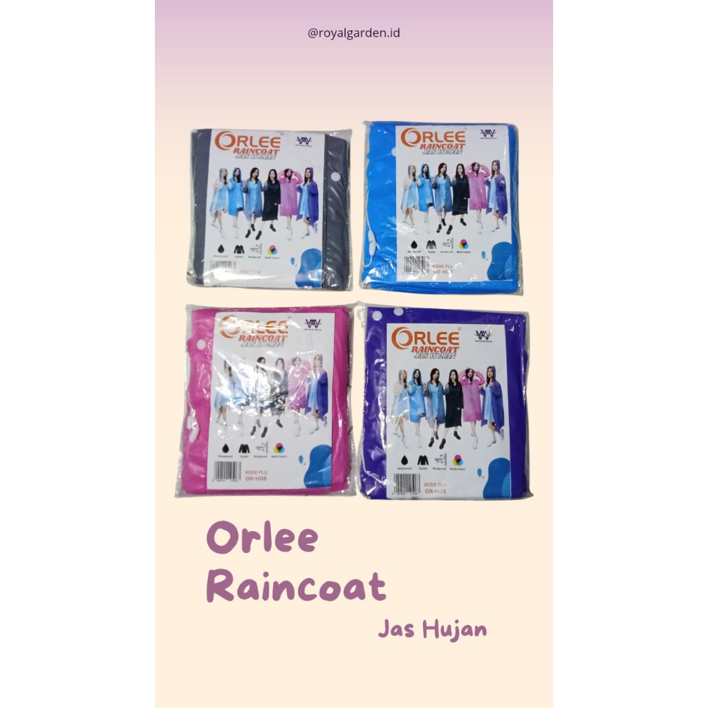 EVA RAINCOAT WATERPROOF WINDPROOF TRANSPARENT PLAIN FULL COLOR ...