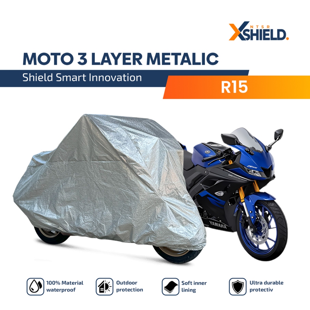 Xshield Motorcycle Cover R15 3 Layer Anti-Heat UV Premium | Shopee ...
