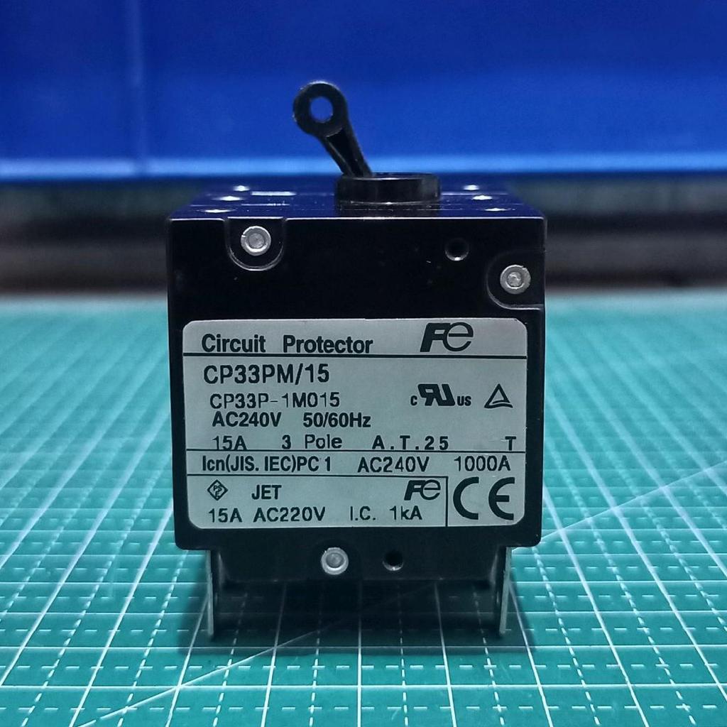 Circuit Protector FUJI ELECTRIC CP33PM/15 3 Pole 15A CP33P-1M015 ...