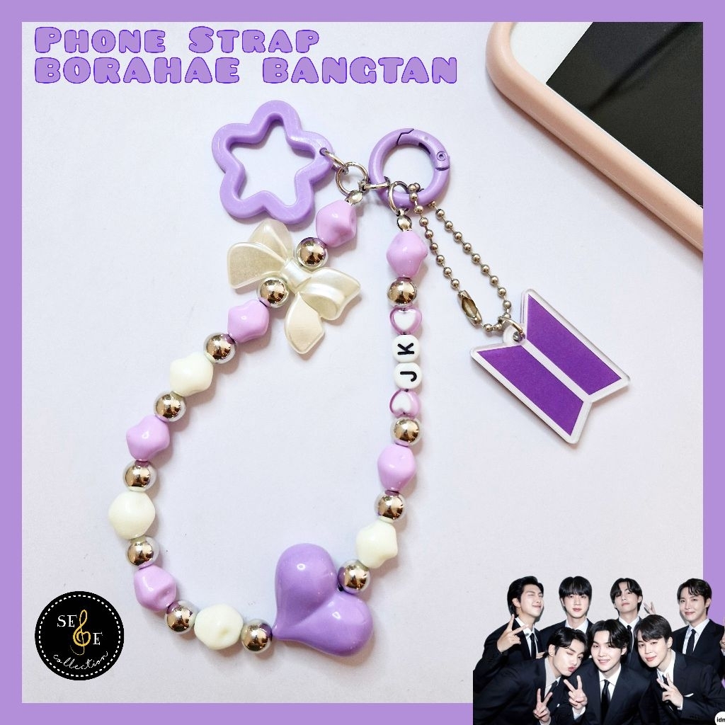 Phone Strap Borahae Bangtan BTS initials member | Shopee Philippines